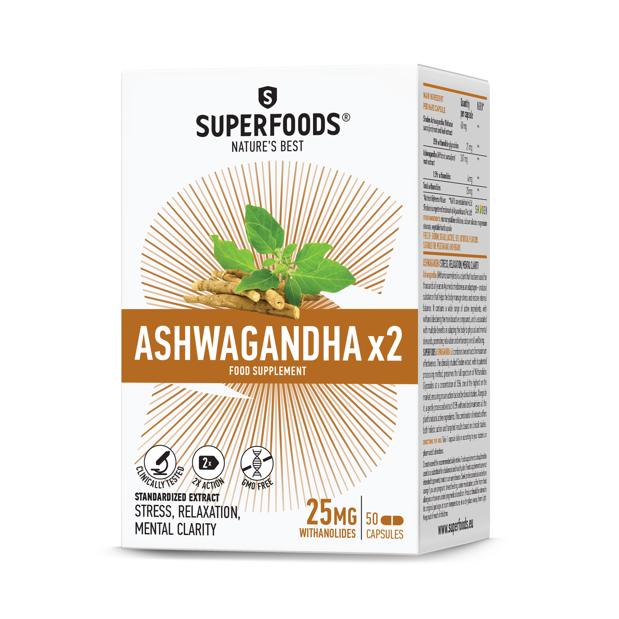 ASHWAGANDHA x2 - SUPERFOODS®